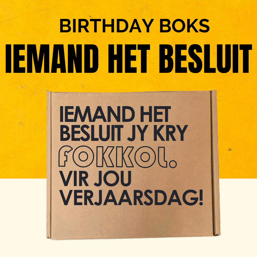 "Iemand Het Besluit" Box - fOKKOL